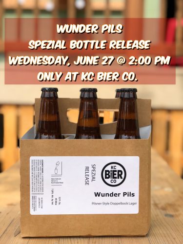WUNDER PILS BOTTLE RELEASE – KC Bier Co. – German-style beer in Kansas City